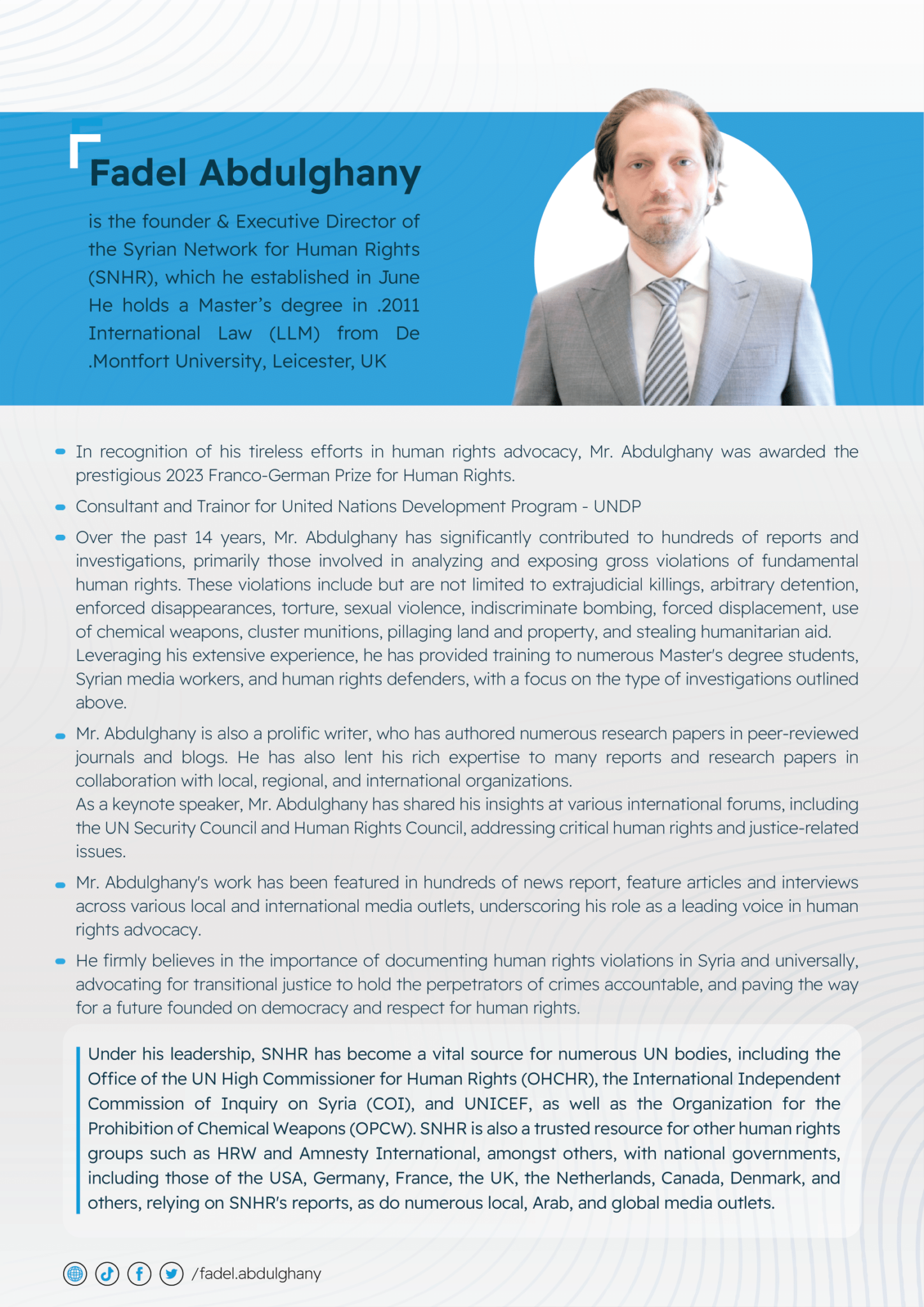 BIO | Fadel Abdulghany